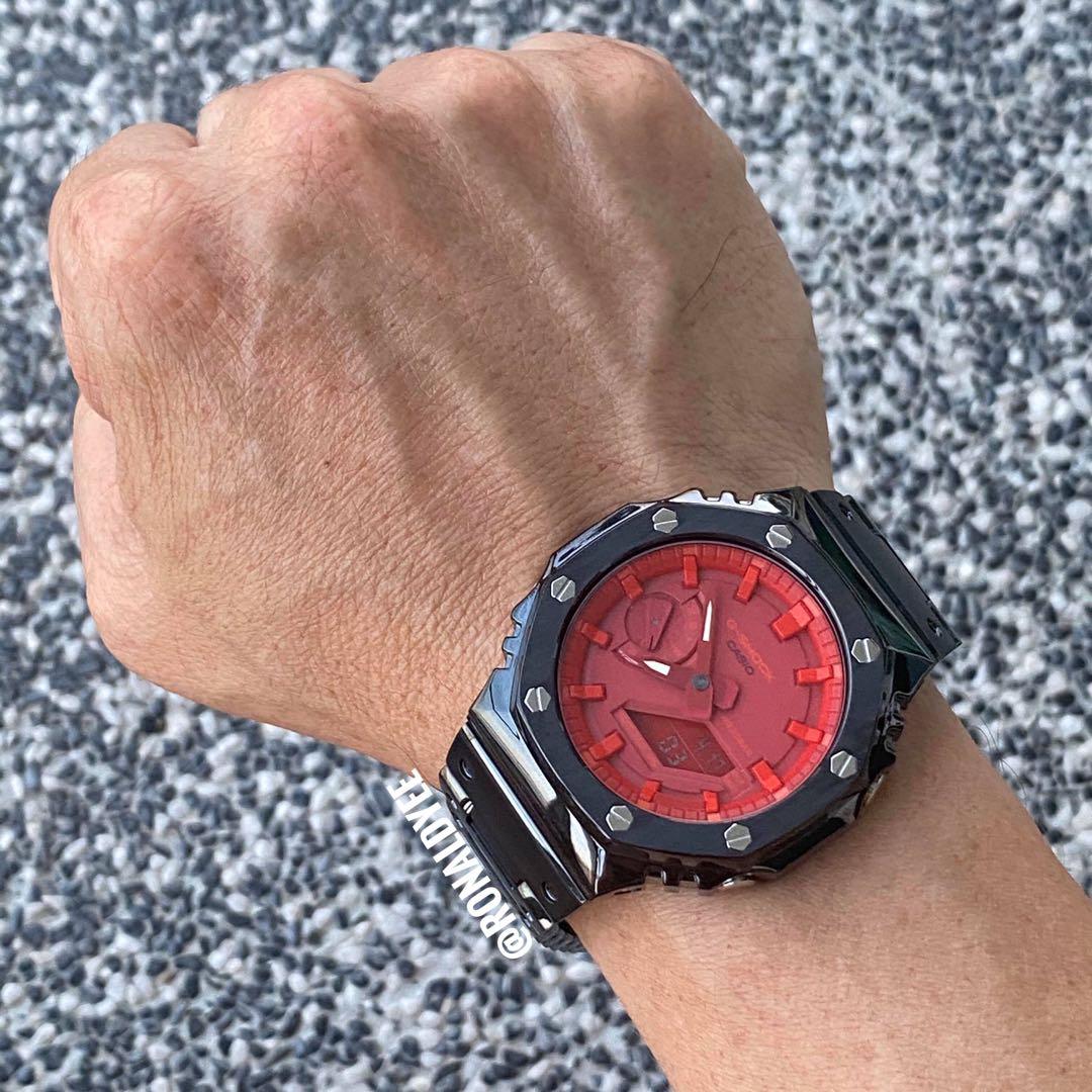 GA2100 Gshock metal custom kit with watch , GA2110 , GA2100 , ga2100 ...