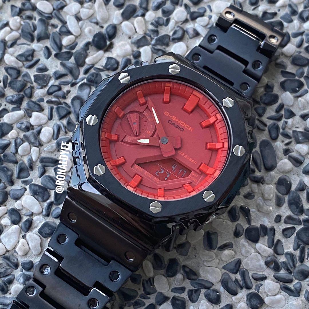 GA2100 Gshock metal custom kit with watch , GA2110 , GA2100 , ga2100 ...