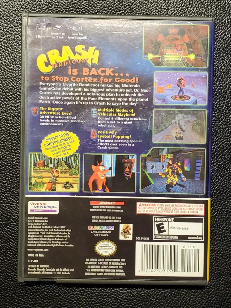 GameCube - Crash Bandicoot: The Wrath of Cortex (US), 遊戲機, 遊戲機遊戲 ...