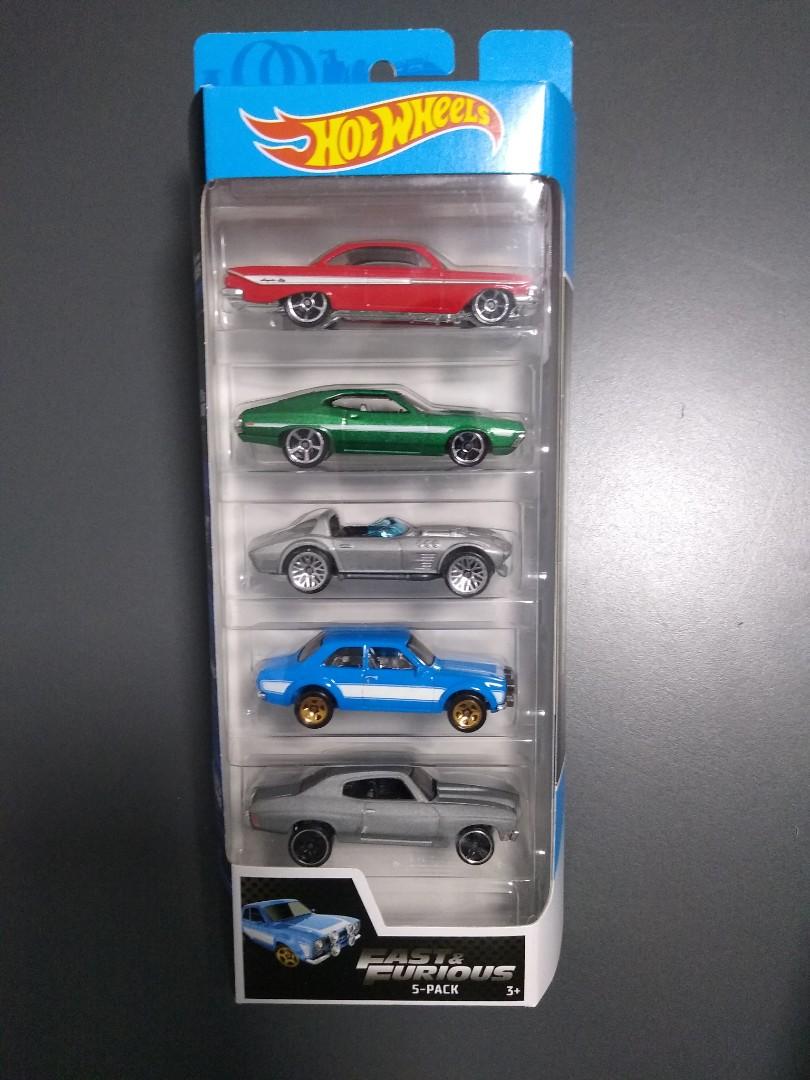 Hot wheels Fast and Furious pack of 5, Hobbies & Toys, Toys & Games on ...