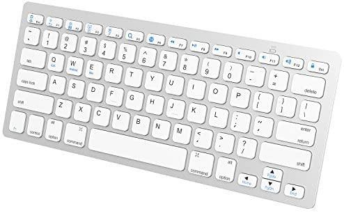 JETech 2156 Universal Bluetooth Wireless Keyboard, White, Computers ...
