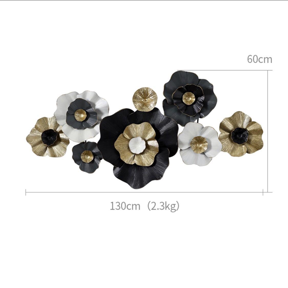 Luxury black and gold floral decor, Furniture & Home Living, Home Decor ...