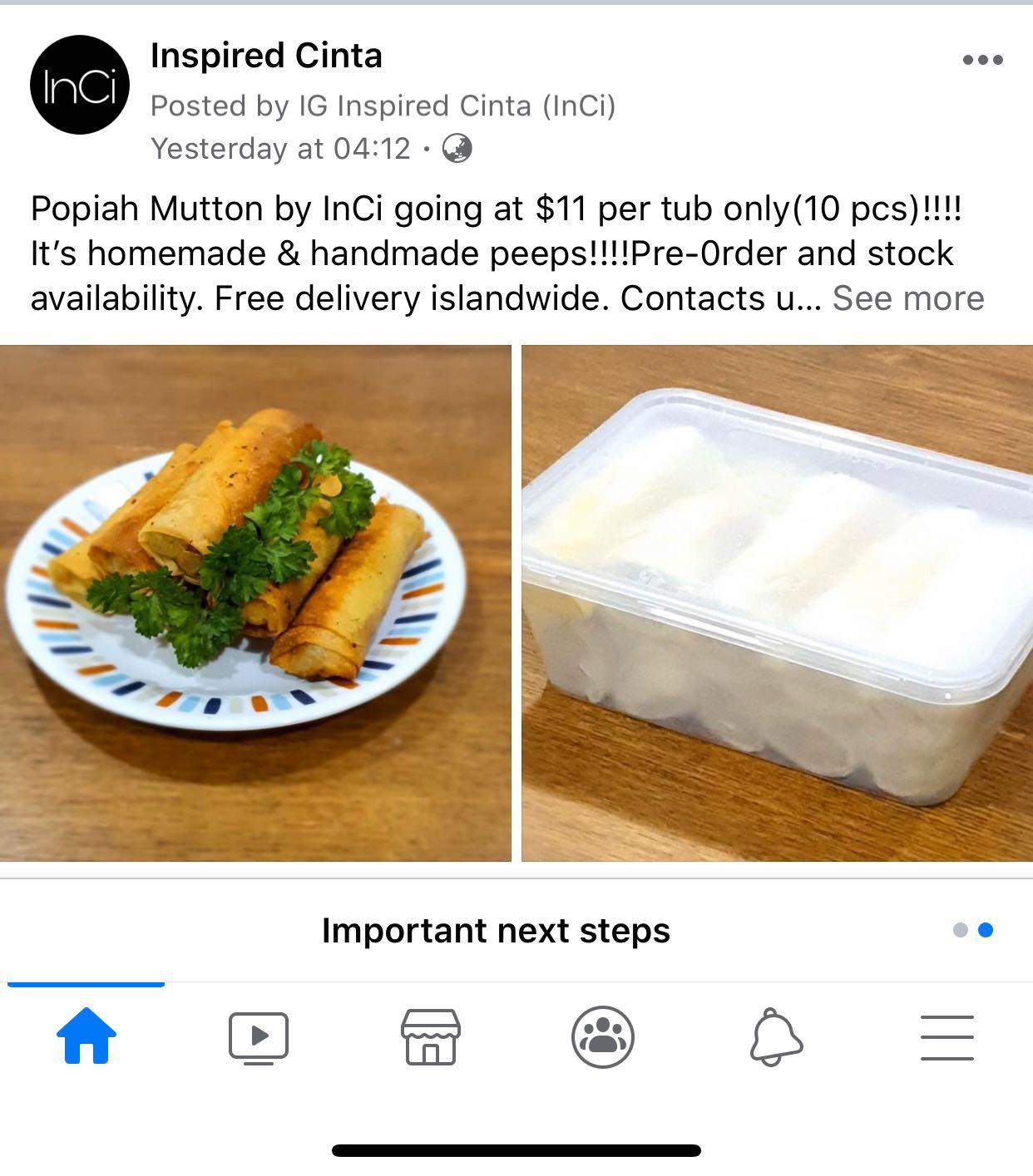 Mutton Popiah Wiv Cheese & Capsicum, Food & Drinks, Packaged & Instant ...