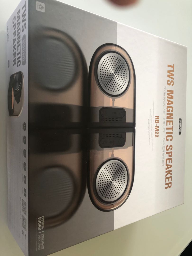 REMAX TWS MAGNETIC SPEAKER RB-M22, Audio, Earphones on Carousell