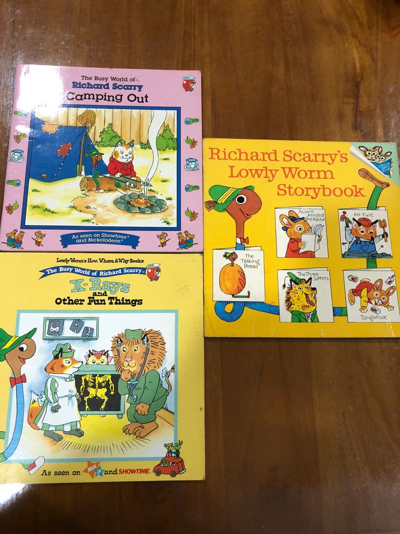 Richard Scarry Picture books - set of 3, Hobbies & Toys, Books ...