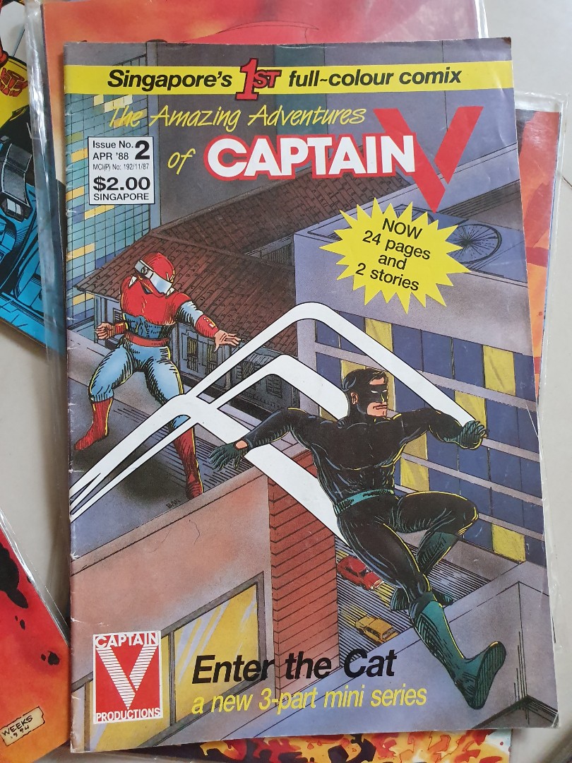 Singapore 1st comic book captain V, Hobbies & Toys, Toys & Games on ...