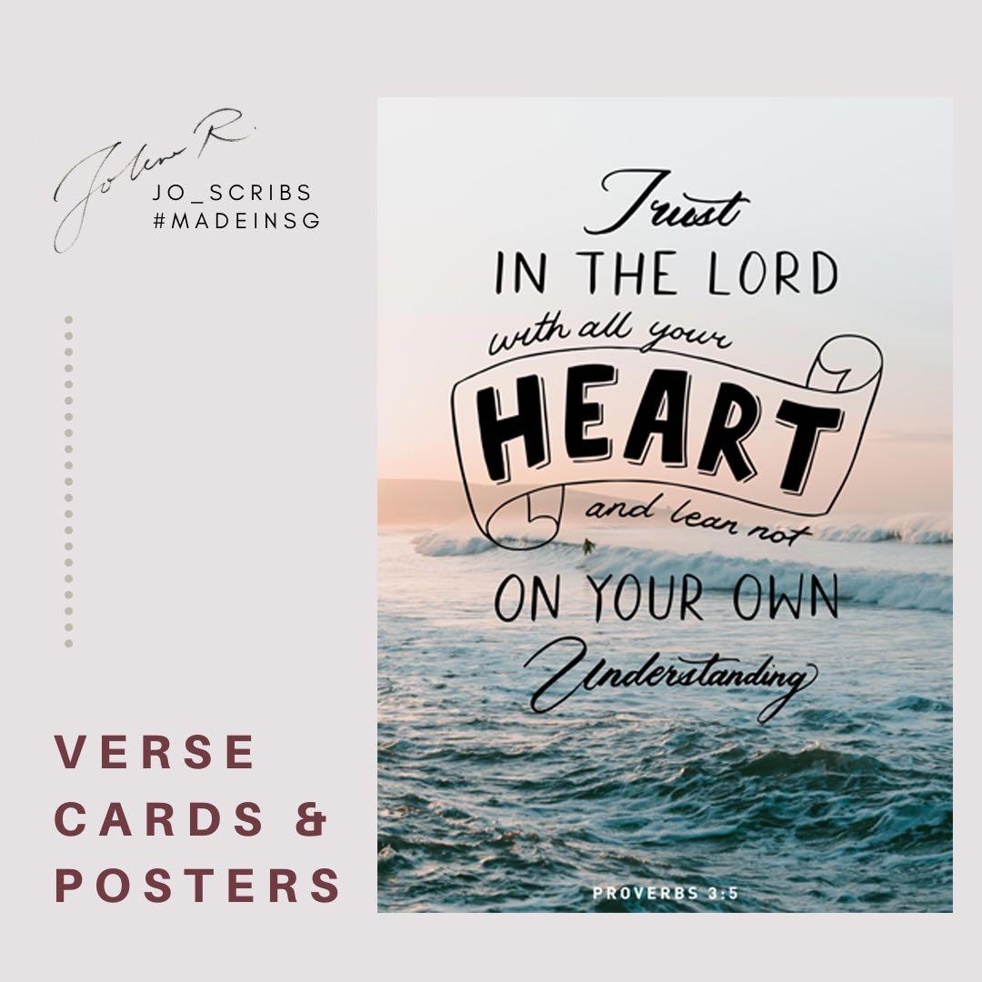 Verse Posters - Lean Proverbs, Design & Craft, Art & Prints on Carousell