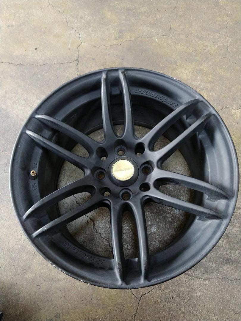 WedsSport SA-60M 15 Inch Rim, Car Accessories, Tyres & Rims on Carousell