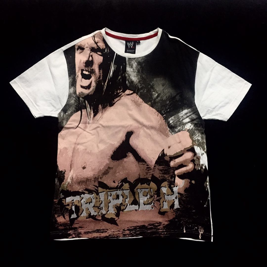 WWE Triple H Full Print Tshirt, Men's Fashion, Tops & Sets, Tshirts ...
