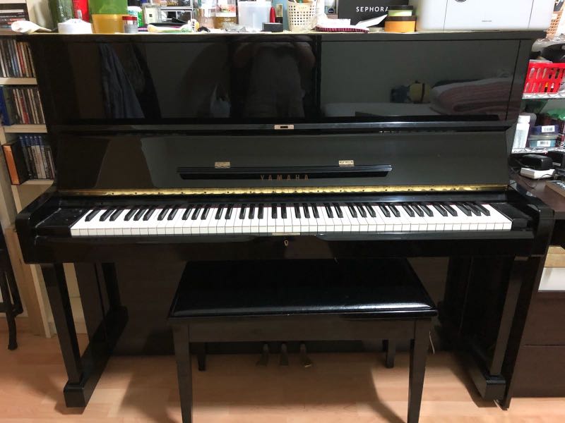 Yamaha U1E Upright Piano, 1990, Made in Japan, Music & Media, Music ...