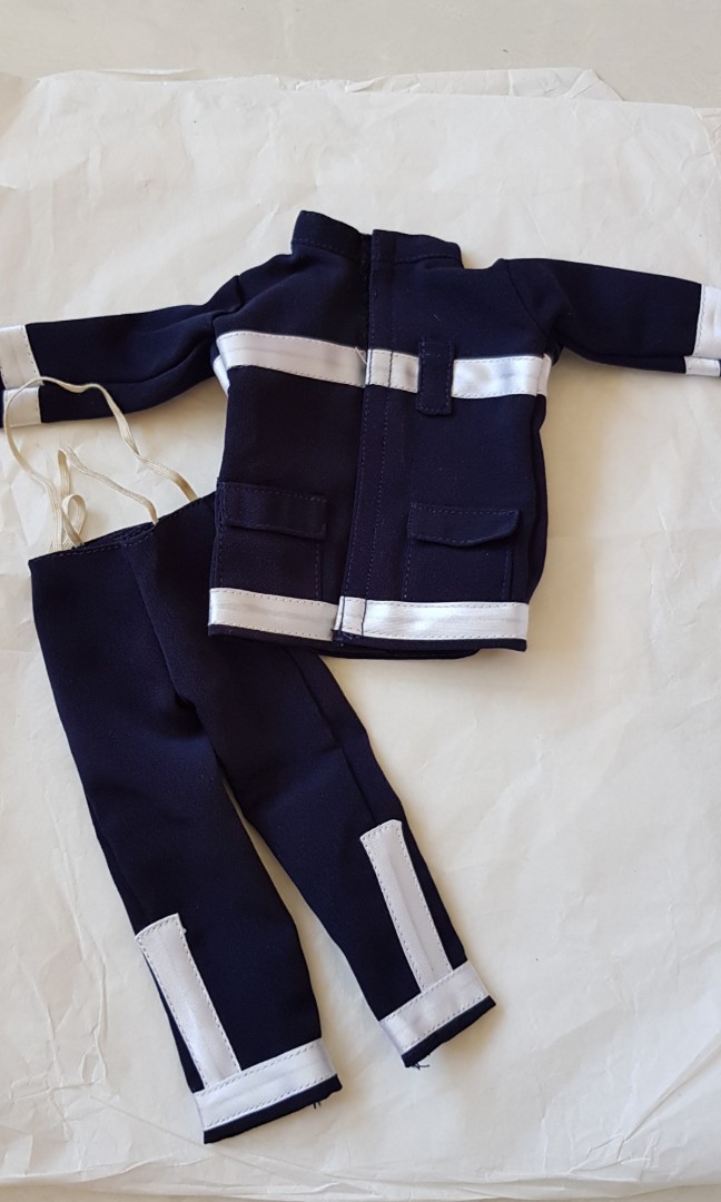 1/6 scale unbranded SCDF fire man Jacket and pants, Hobbies & Toys ...