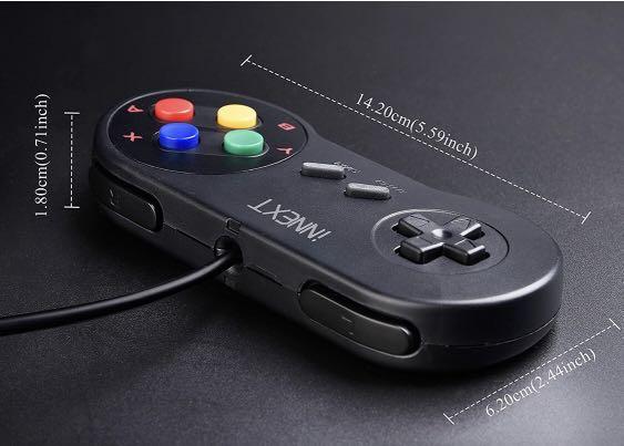 2 Pack iNNEXT SNES Retro USB Controller Gamepad, Video Gaming, Gaming ...