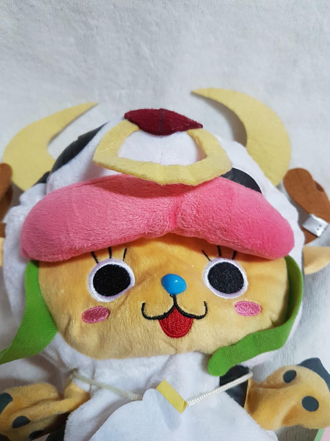 Authentic One Piece Tony Tony Chopper in Cow Costume Plush Soft Hand ...