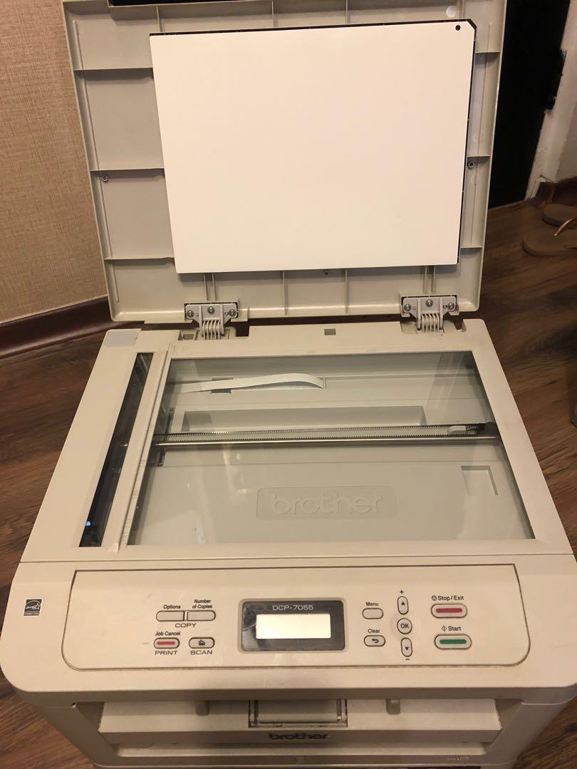 Brother DCP-7055 Compact Monochrome Laser All-In-One Printer, Computers ...