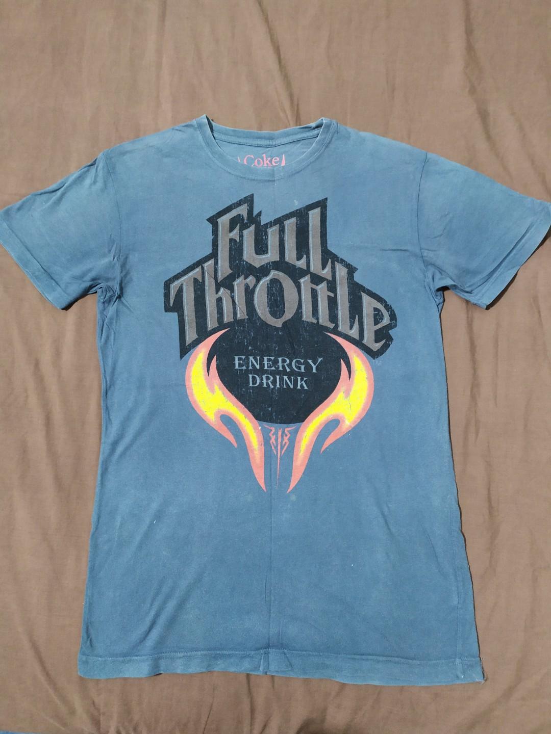 Coke Full Throttle Energy Drink S Shirt, Men's Fashion, Tops & Sets ...