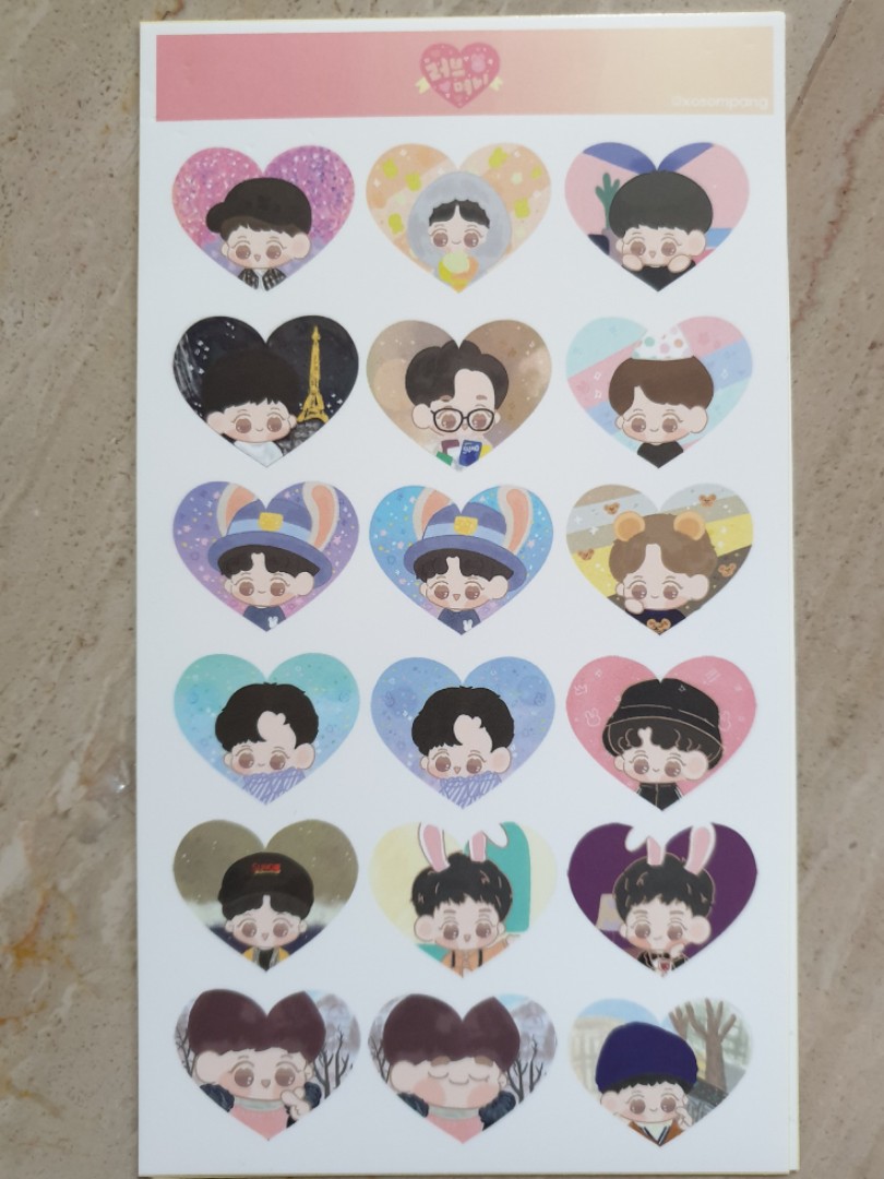 EXO Fanart Stickers for Suho by @xosompang, Hobbies & Toys, Memorabilia ...