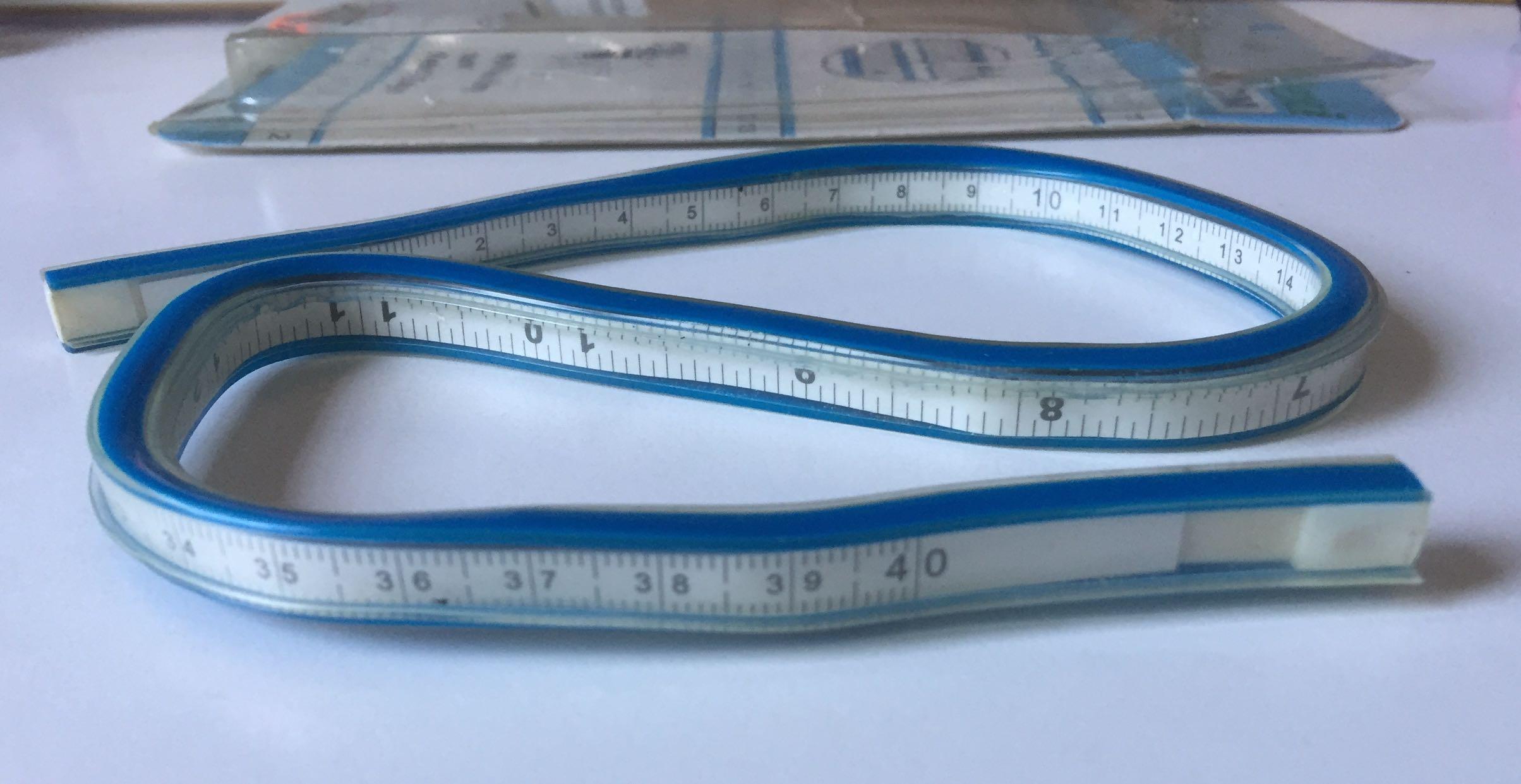 Flexible curve ruler (40cm), Hobbies & Toys, Stationery & Craft, Craft ...