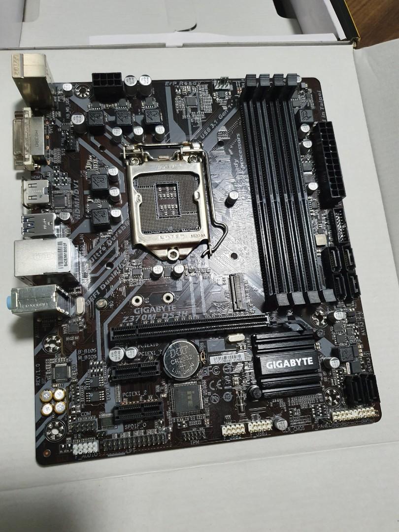 Gigabyte Z370M ds3h motherboard, Computers & Tech, Parts & Accessories ...