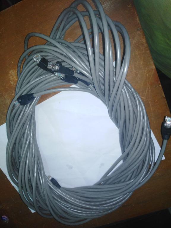 LAN CABLE (30 meters )ETHERNET CAT6 WITH RJ45 AND RUBBER BOOT MODULAR ...