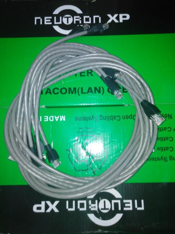 LAN CABLE ( 20 meters) ETHERNET CAT6 WITH RJ45 AND RUBBER BOOT MODULAR ...