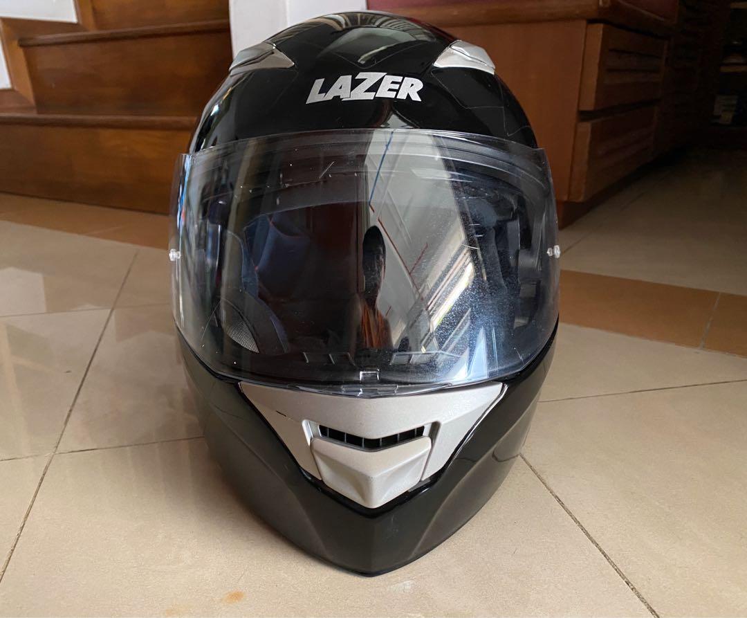 Laser modular helmet, Motorcycles, Motorcycle Apparel on Carousell