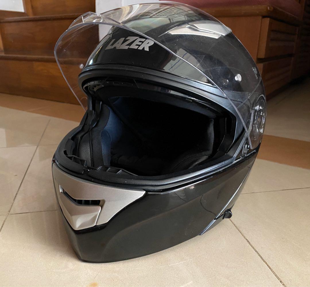 Laser modular helmet, Motorcycles, Motorcycle Apparel on Carousell