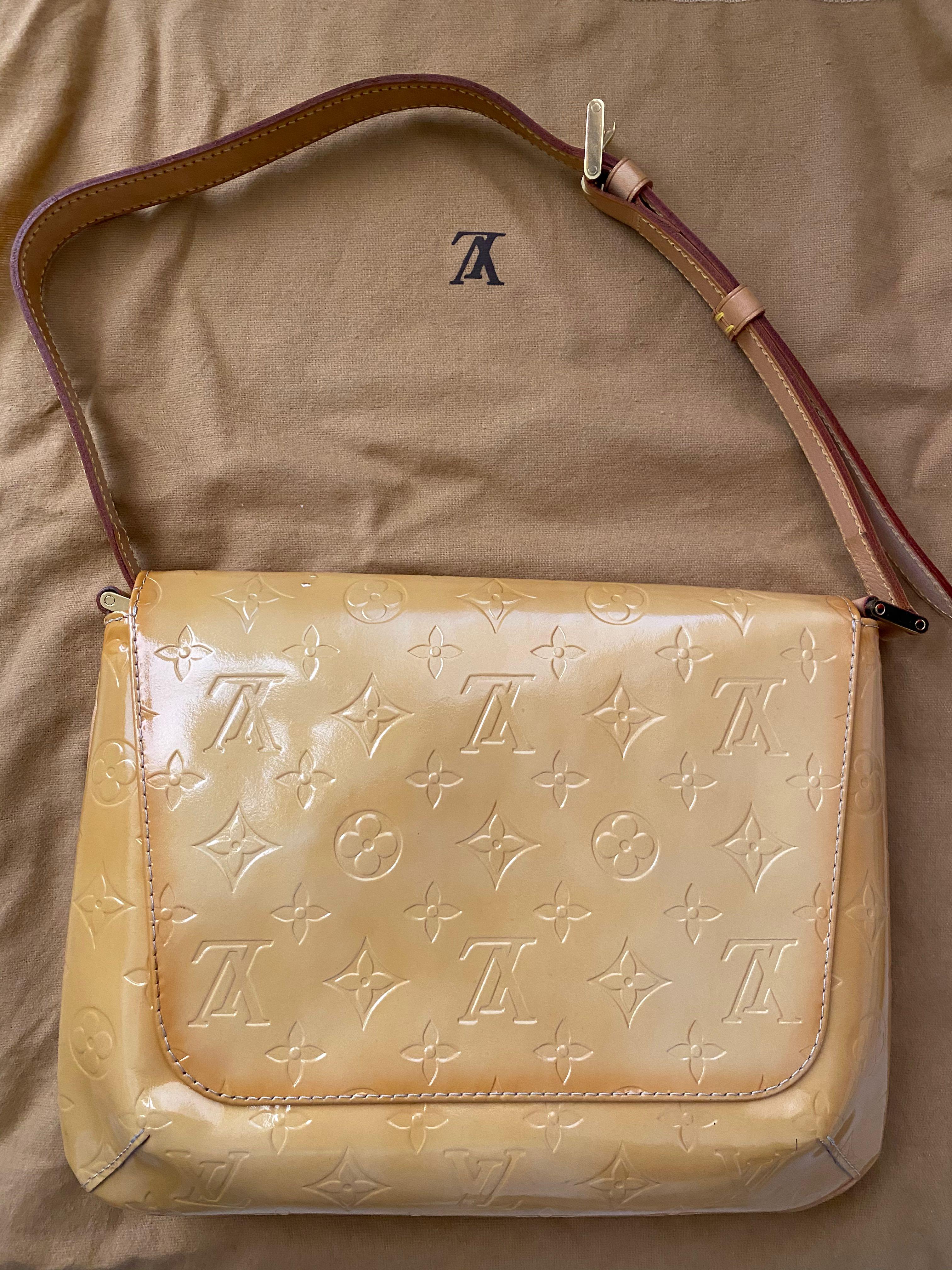 Louis Vuitton Monogram Vernis Thompson Shoulder Bag, Barang Mewah, Tas ...