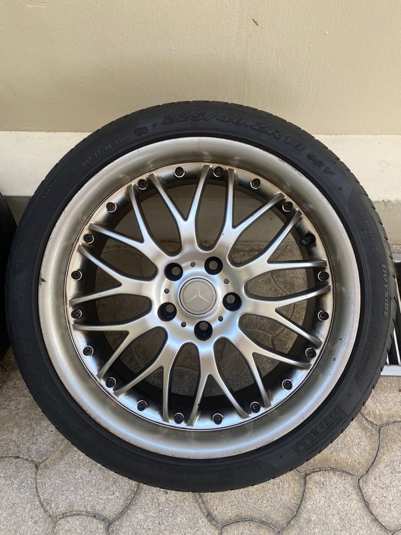 Mercedes Benz W124 or the likes 5x112 staggered 18” wheels/rims, Car ...