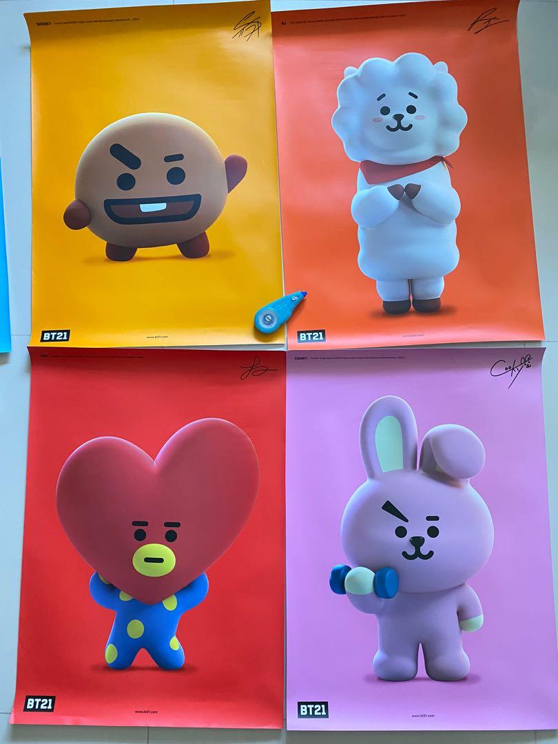 Official BT21 Exclusive Limited Edition Posters BTS, Hobbies & Toys ...