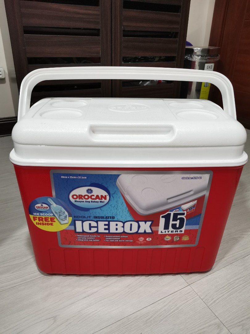 Orocan Insulated Icebox 15L, Furniture & Home Living, Kitchenware ...