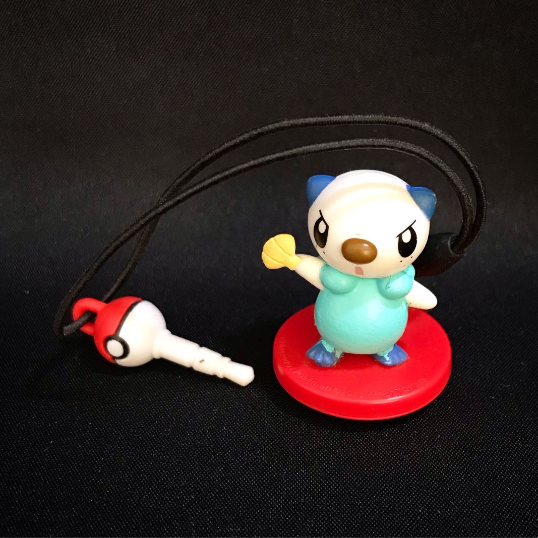 Pokemon Figure Mobile Phone Strap with Earphone Jack Plug Oshawott ...