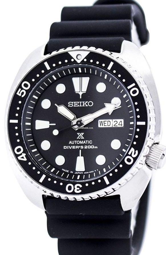 Seiko Turtle Black*MOD* (Made in Japan) SRP777, Men's Fashion, Watches ...