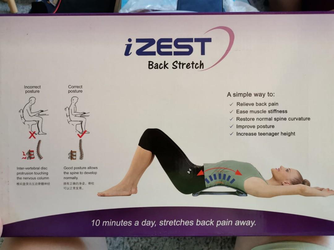 Used: iZest back stretcher, Health & Nutrition, Braces, Support ...