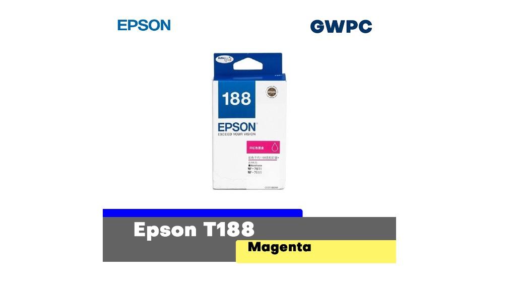 Epson T188 ink cartridge original 188, Computers & Tech, Printers ...