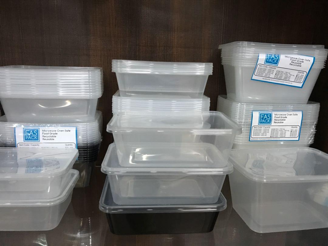 FAS PACK microwavable containers food containers re500 re750 bento box ...