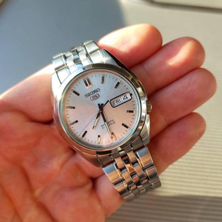 Seiko 5 SNK355K1 SNK355K SNK355 SNK Automatic Stainless Steel Analog Men's Watch, Men's Fashion ...