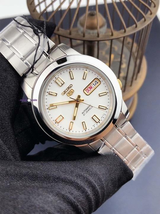 Seiko 5 SNKK07K1 SNKK07K SNKK07 SNKK Automatic Stainless Steel White ...