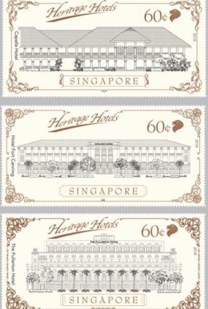 Singapore Heritage Hotels Stamp 60 cents 31.3.2020 - Capella Hotel ...