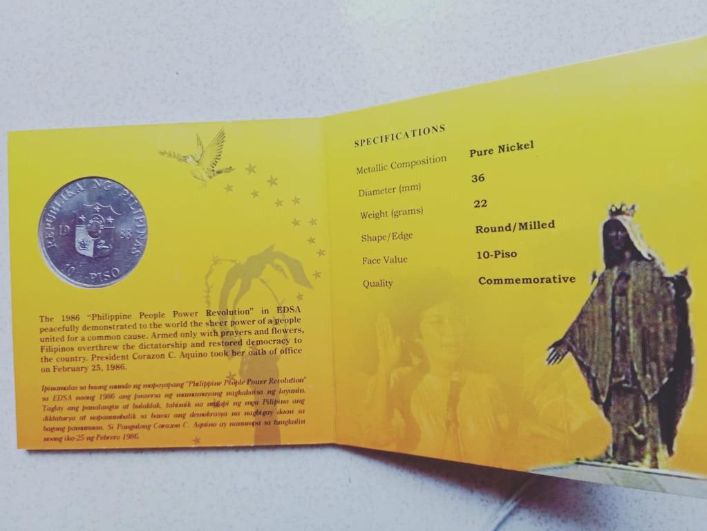 30th Edsa People Power Revolution Anniversary Commemorative Coin ...