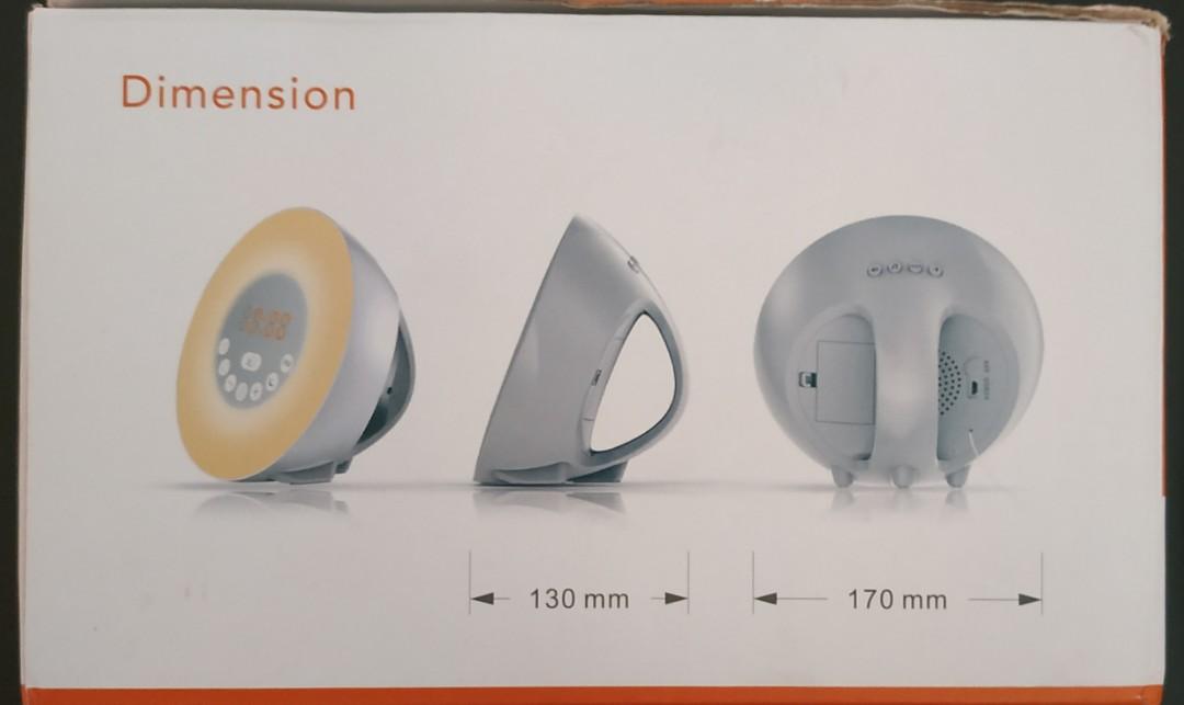 Wake Up Alarm Clock with Radio & Mood Light, Furniture & Home Living ...