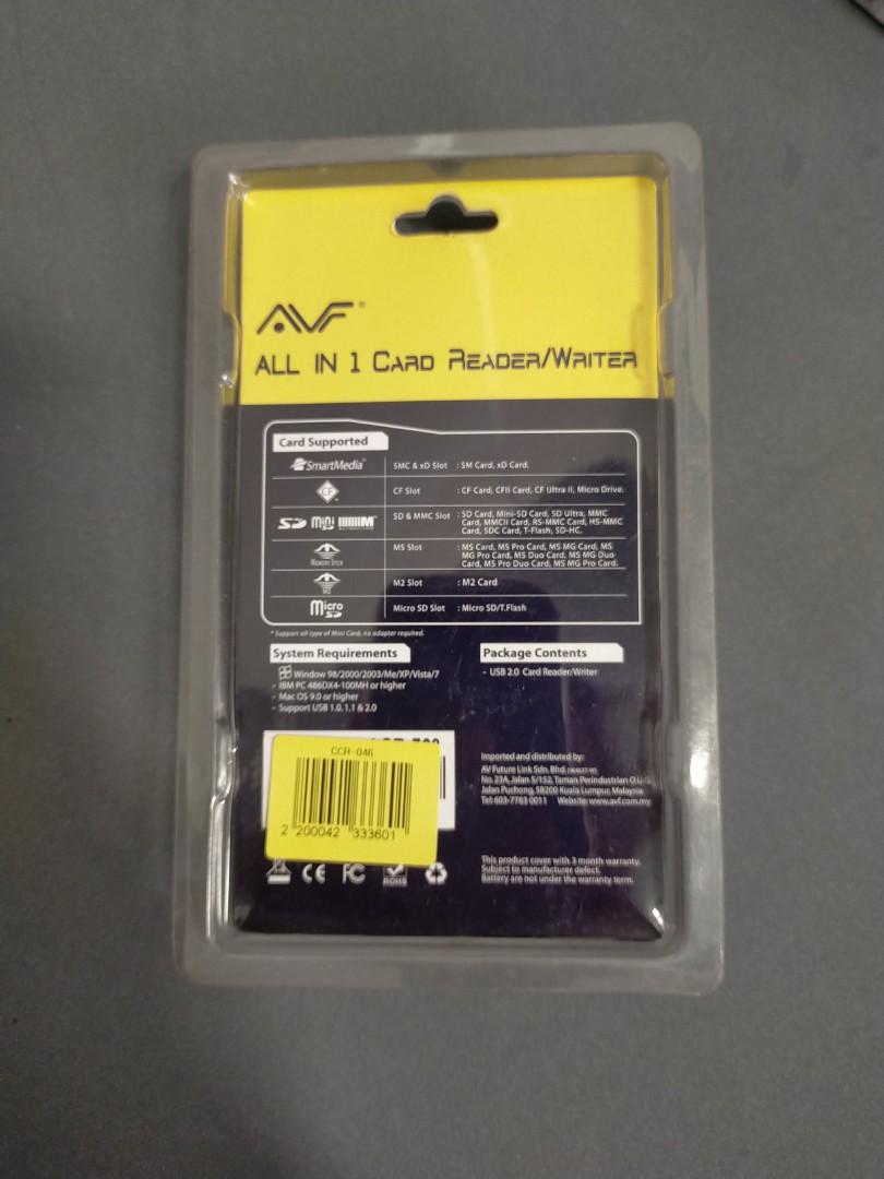 AVF ALL IN 1 USB 2.0 CARD READER, Computers & Tech, Parts & Accessories ...