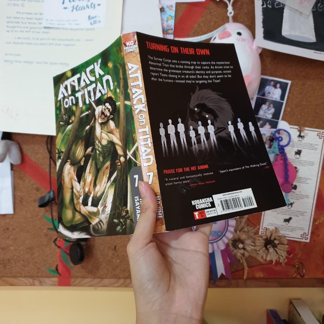 ATTACK ON TITAN VOL. 7 by Hajime Isayama, Hobbies & Toys, Books ...