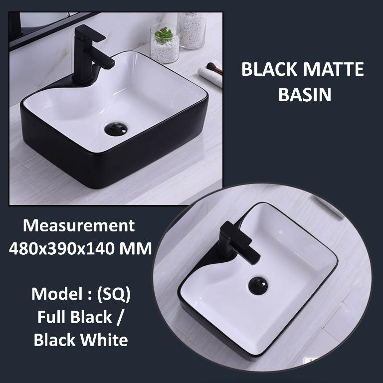 Designer Basin / Black Matte Basin / White Basin / Matte Black Basin ...
