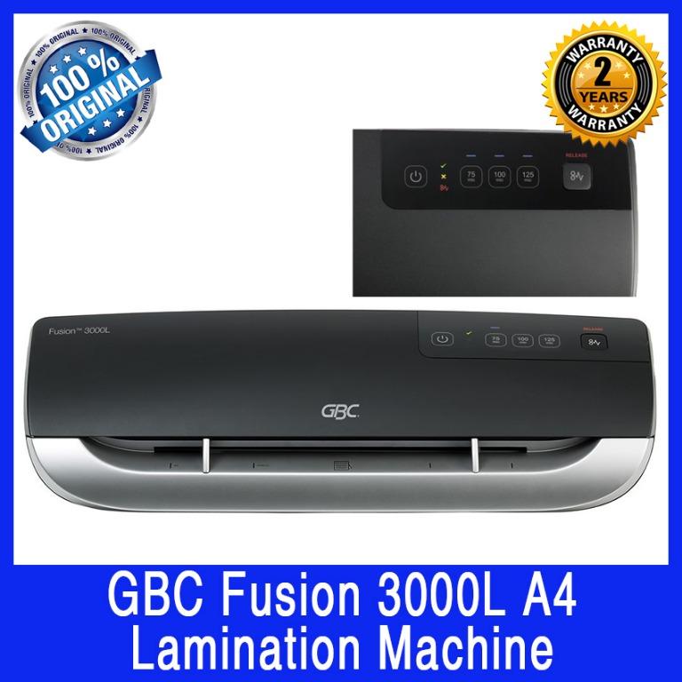 GBC Fusion 3000L A4 Laminating Machine. 1min Warm-up Time. Cold ...