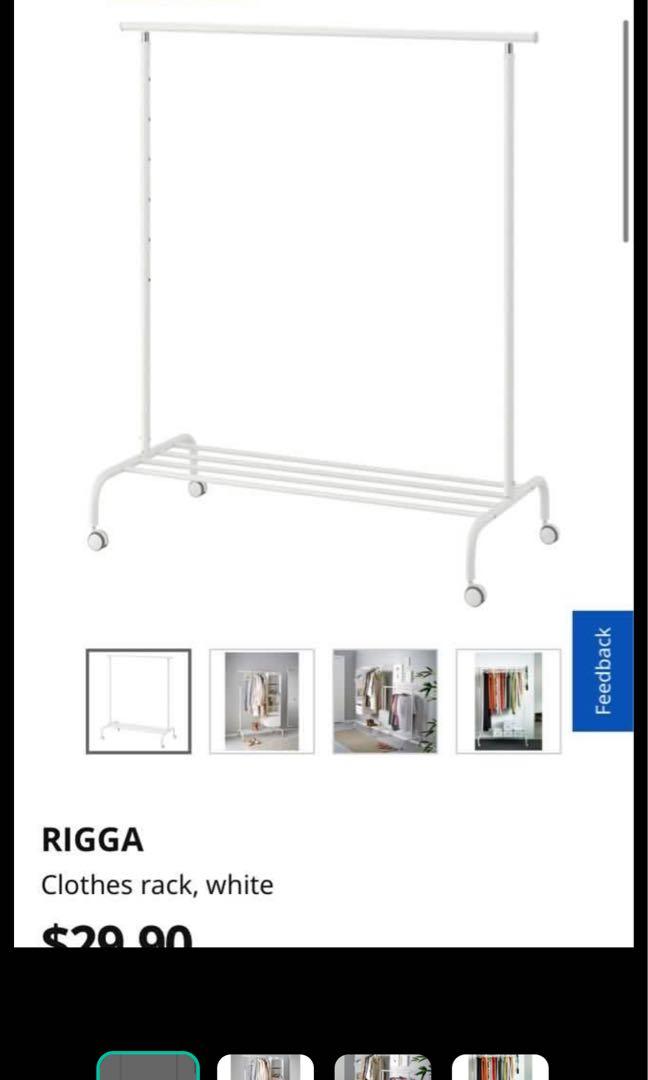 IKEA RIGGA Clothing Rack (Green screen effect), Furniture & Home Living ...