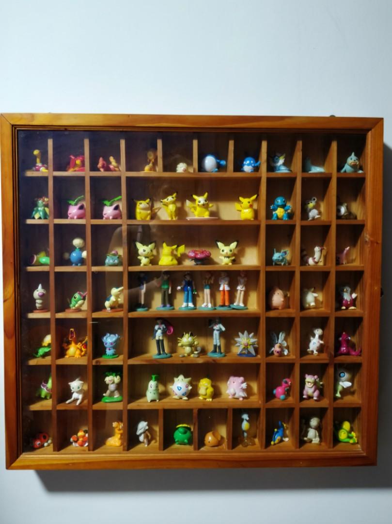 Large Pokemon wooden display box with multiple compartments, Furniture ...