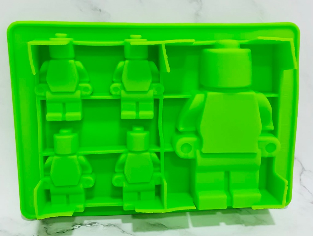 Lego Man Silicone Mould 5 Cast, Furniture & Home Living, Kitchenware ...