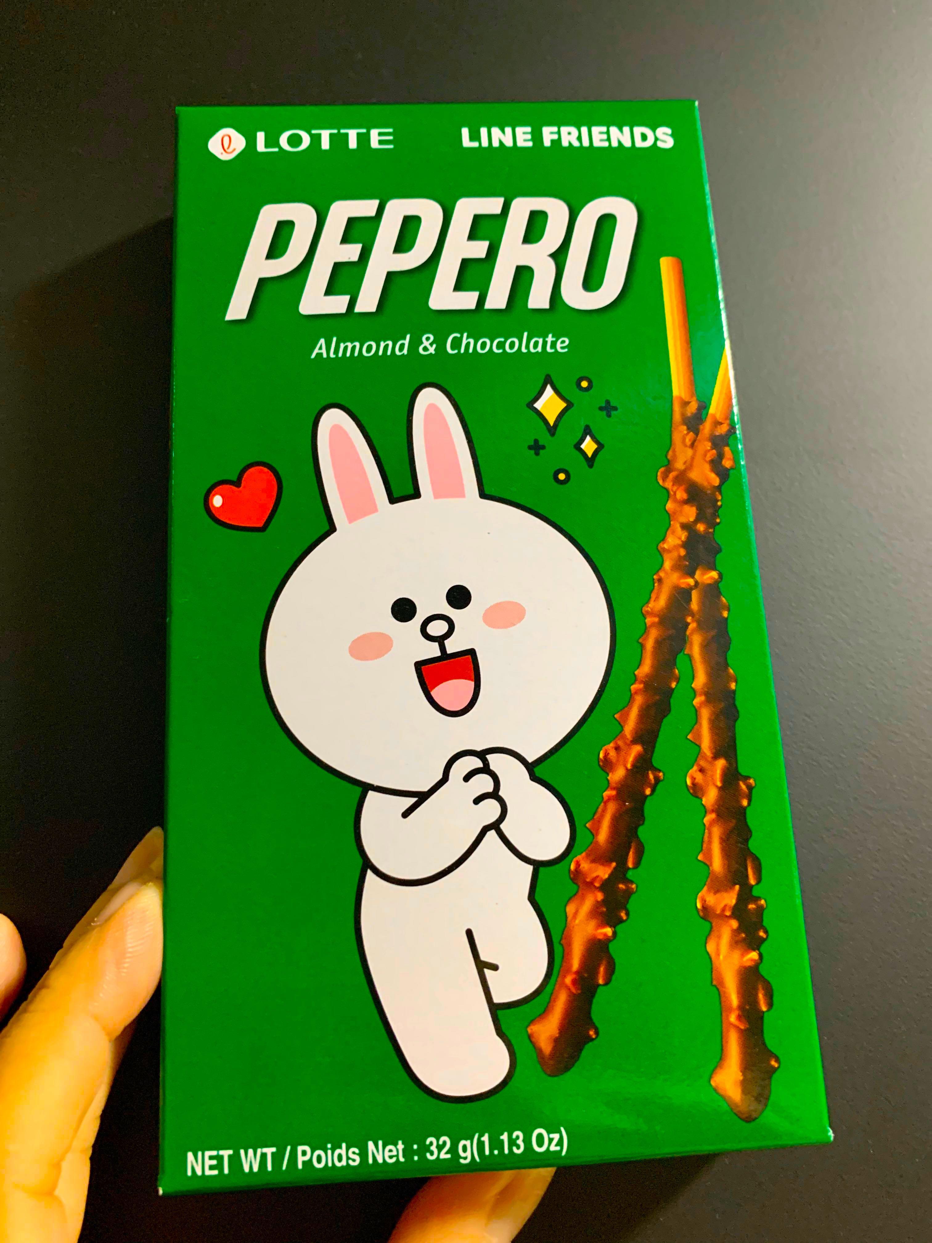 Lotte X Line Friends Pepero Almond And Chocolate Food And Drinks Homemade