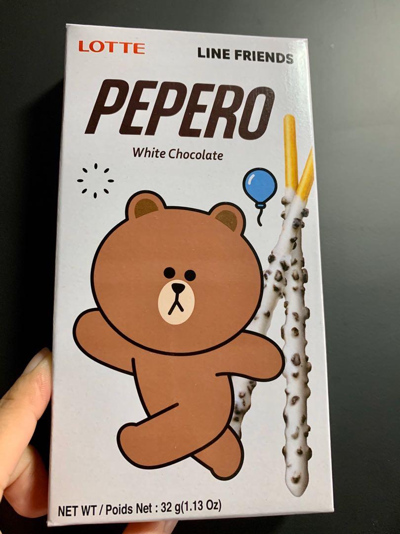 Lotte X Line Friends Pepero White Chocolate Food And Drinks Homemade