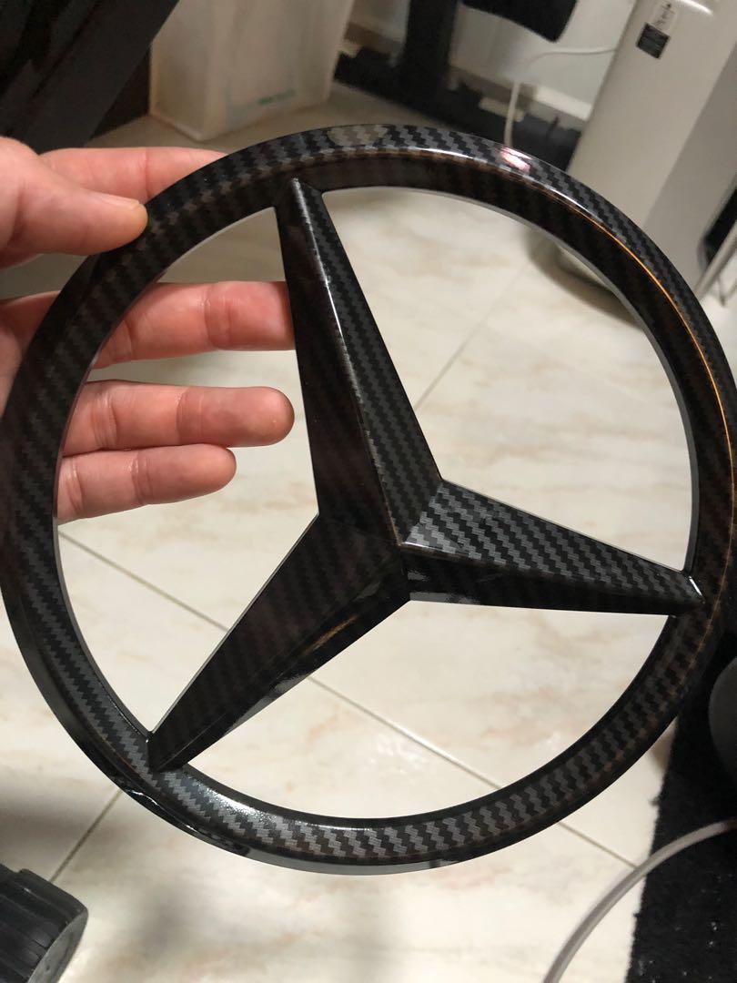 Mercedes w204 emblem ( carbon fibre ), Car Accessories, Accessories on ...